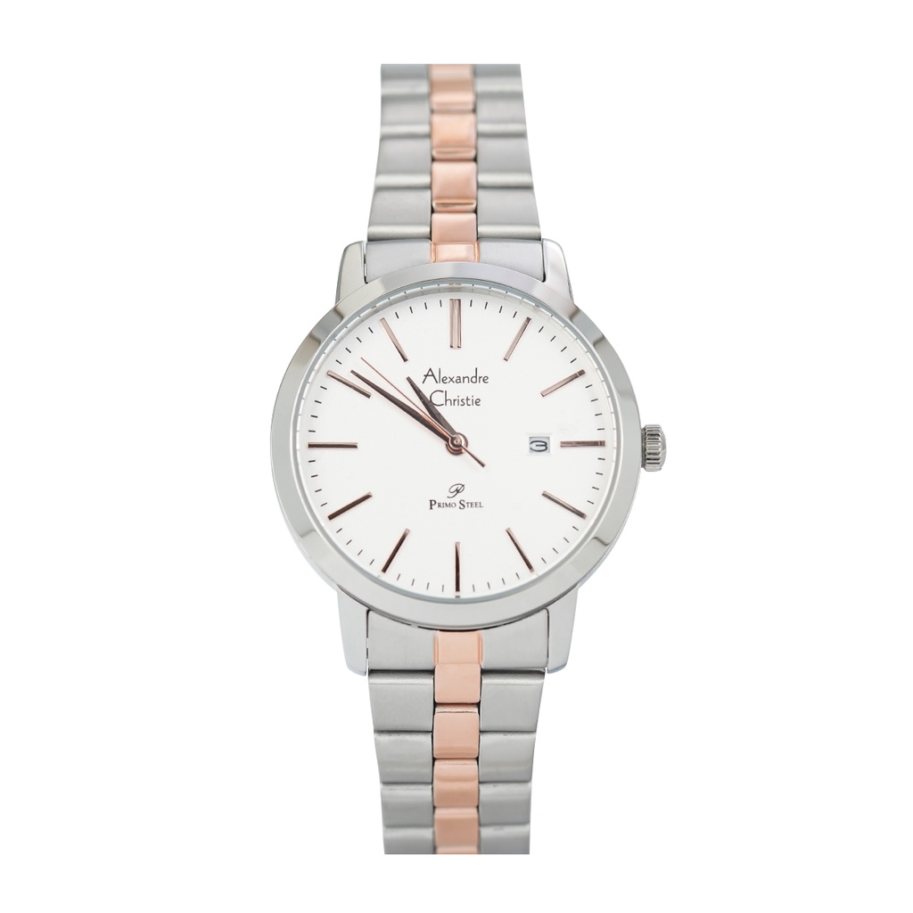 Jual Jam Tangan Wanita Alexandre Christie AC 1007 LDBTRSL Silver Dial ...