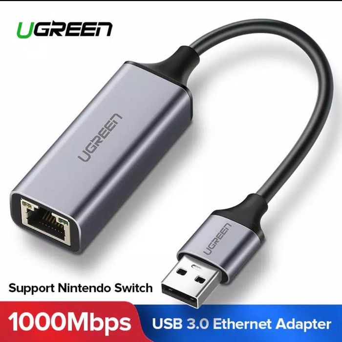 Jual Ugreen Usb 3.0 to Lan Gigabit Ethernet Adapter 1000mbps | Shopee ...