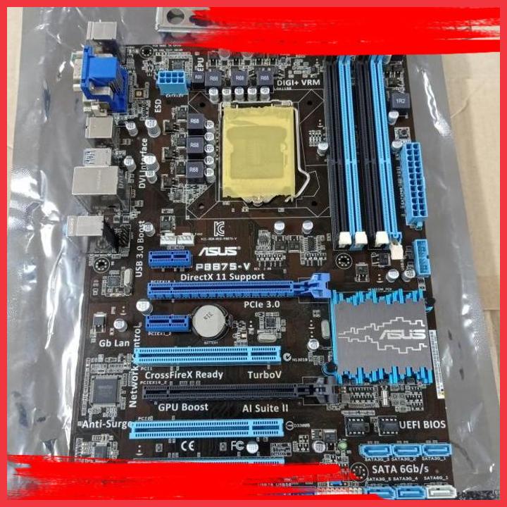 Jual (PTK) MOTHERBOARD ASUS P8B75 V DDR3 SLOT4 USB3 READY | Shopee ...
