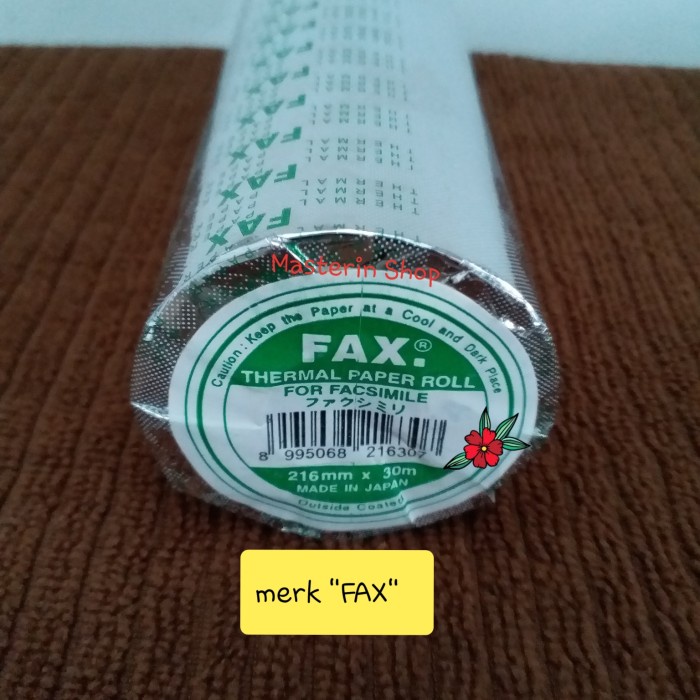 Jual Best Seller Kertas Fax 216 X 30 Merek "Fax" - Made In Japan ...