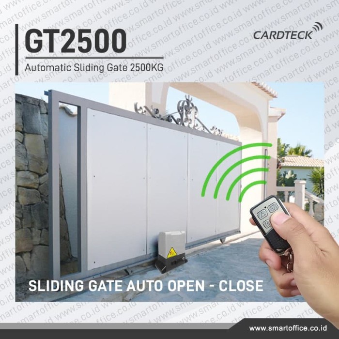 Jual AUTOMATIC SLIDING GATE 2.500KG PAGAR SLIDING OTOMATIS GT2500 TANPA ...