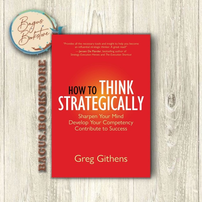 Jual How to Think Strategically - Greg Githens (English) | Shopee Indonesia