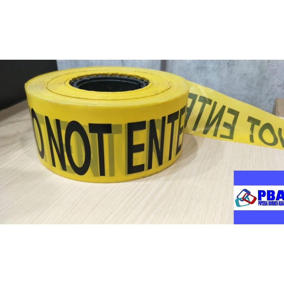 Jual Populer Barricade Line/Safety Line/Police Line 3"X300M (Tulisan ...