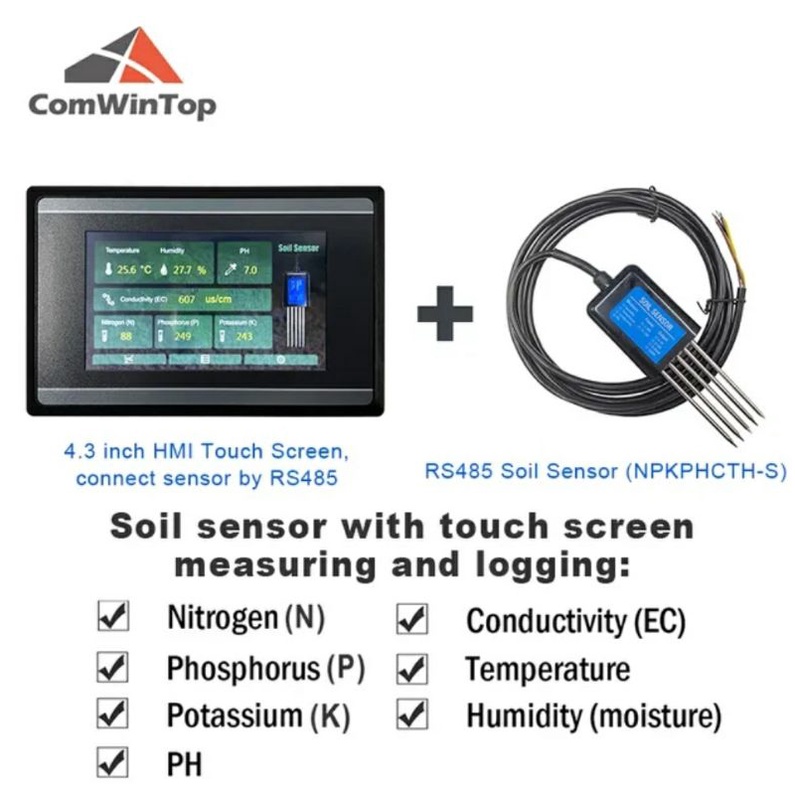 Jual Measuring and Logging Soil Moisture Temperature Humidity EC PH NPK ...