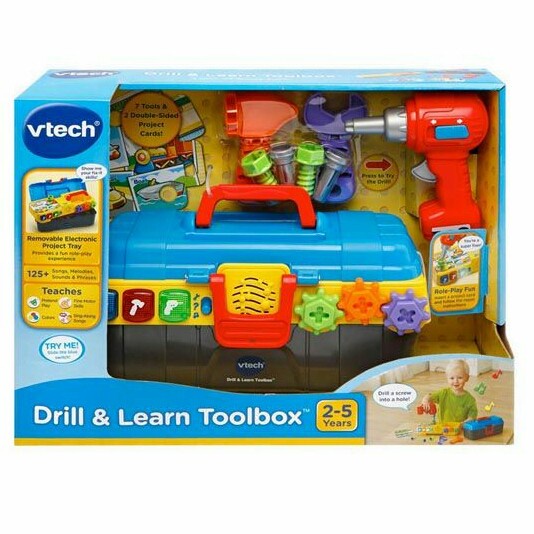 Jual VTECH DRILL & LEARN TOOLBOX BOY TOOL SET | Shopee Indonesia