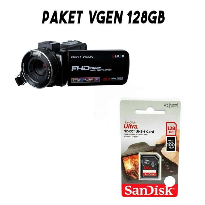 Jual Handycam Sbox Full Hd With Microphone/24Mp Sbox S530 Tbk | Shopee ...