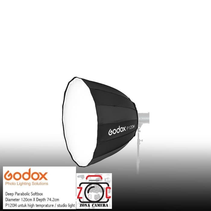 Jual Godox Parabolic P120H Softbox 120cm Deep Grip Depth Diffuser Bowen ...