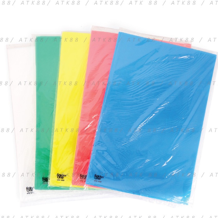 Jual Bestseller Map L / Map Bening Folder One Folio / F4 Warna | Shopee ...