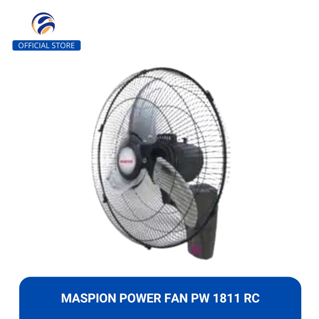 Jual Maspion PW 1811 RC Power Fan Kipas Angin Dinding 18 Inch | Shopee ...
