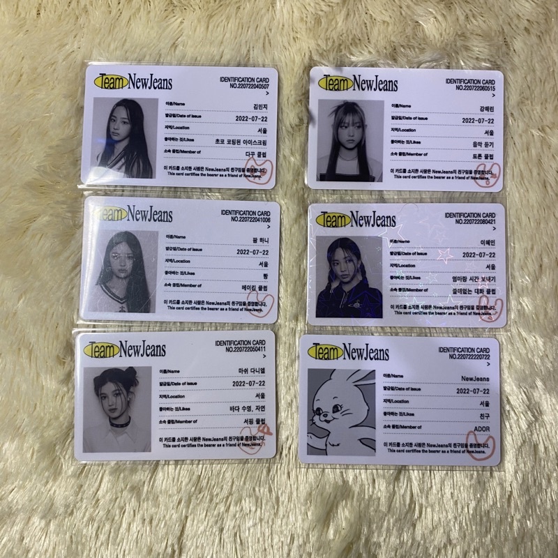 Jual PC ID Card Newjeans Bluebook Minji Hanni Danielle Haerin Hyein ...