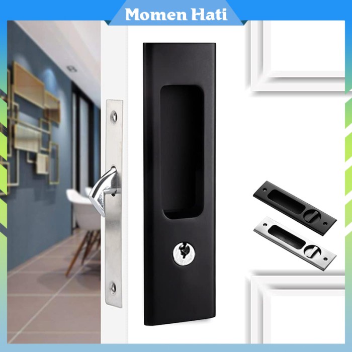 Jual Handle Kunci Pintu Set Tertanam Handle Pintu Geser Sliding Paduan ...