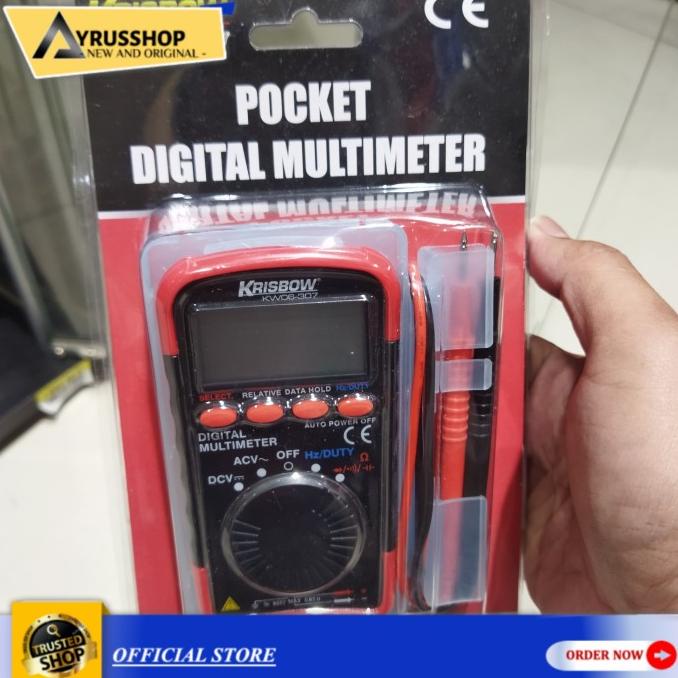 Jual Silahkan Order] Krisbow Pocket Digital Multimeter Alat Ukur Ampere/Volt/Ohm/Meter | Shopee ...