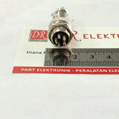 Jual GX12 Aviation Plug Connector CB 5 pin 5pin 5p 12mm 12 mili male ...
