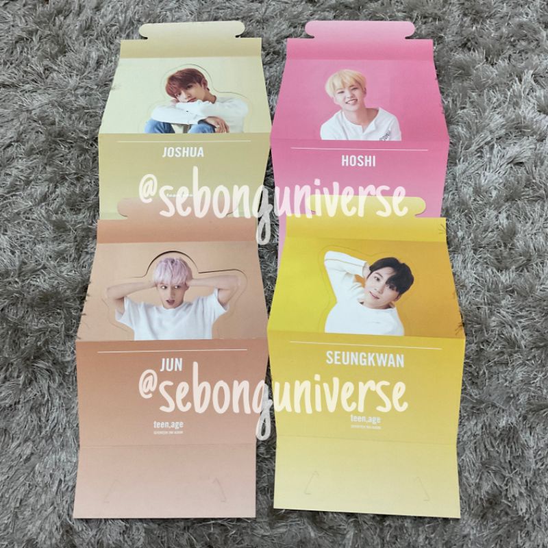 Jual Standee Album TEEN, AGE (2017): Joshua/Jun/Hoshi/Seungkwan ...