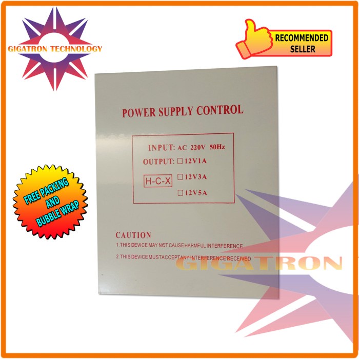 Jual NEW SERIES BACKUP BOX POWER SUPPLY ACCESS CONTROL 5A 12V / PSU 5A ...