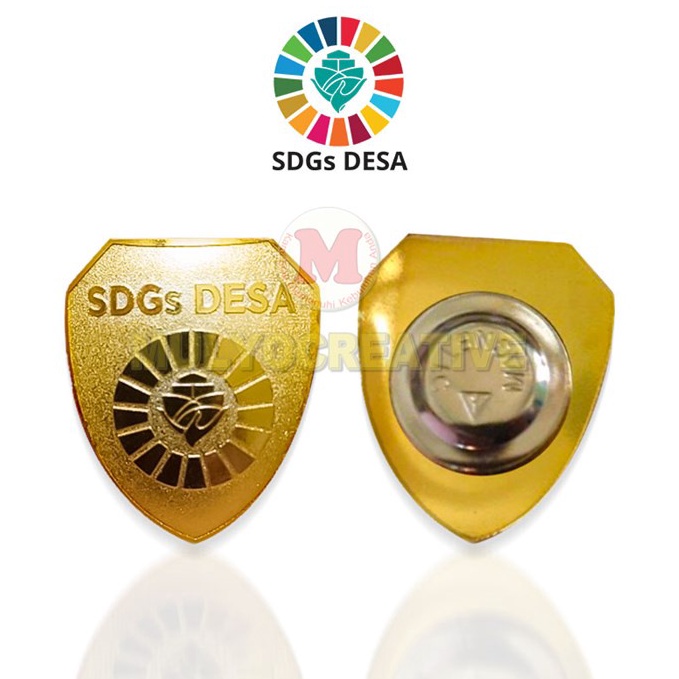 Jual Special Edition.. Pin SDGs Dada Logam Kuningan Magnet Bros SDGs Desa Kemendesa MZQ | Shopee ...
