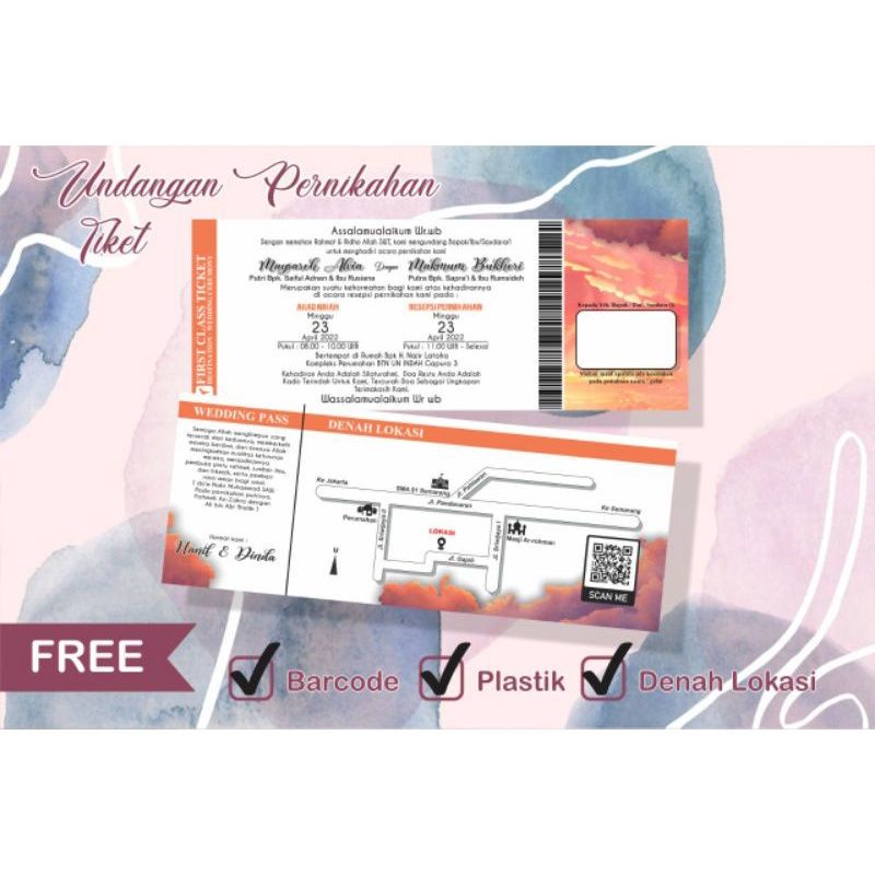Jual UNDANGAN PERNIKAHAN RUSTIK 2 - UNDANGAN NIKAH SIMPLE AESTHETIC ...