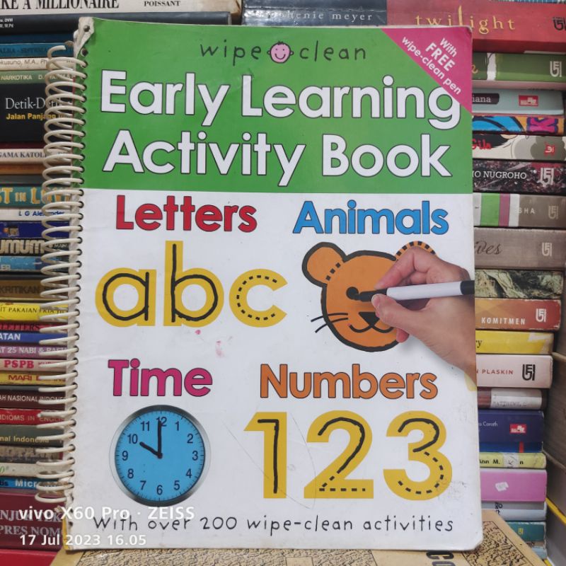 Jual BUKU WIPE CLEAN EARLY LEARNING ACTIVITY BOOK | Shopee Indonesia