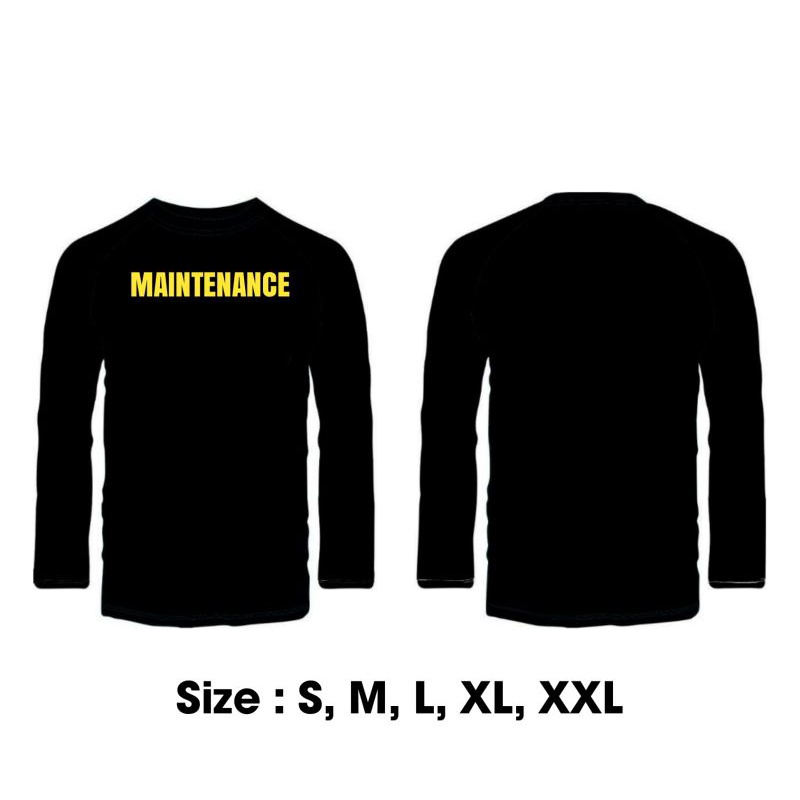 Jual KAOS LENGAN PANJANG MAINTENANCE SIMPEL | Shopee Indonesia