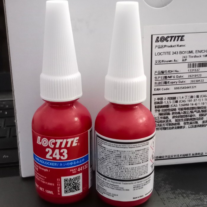 Jual Lem Baut Loctite 243 Threadlocker 10 Ml | Shopee Indonesia