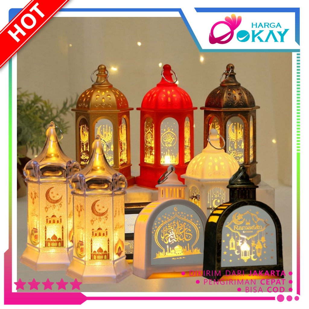 Jual HO LAMPU LED LENTERA AKRILIK DEKORASI RUMAH TEMA RAMADAN EAD ...