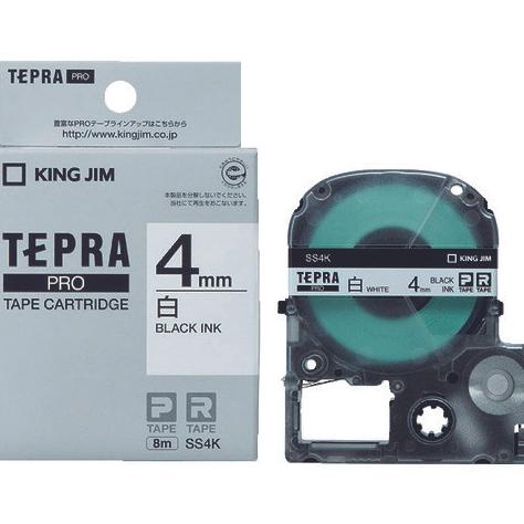 Jual King Jim Tepra PRO Tape Cartridge White with Black Letters ...
