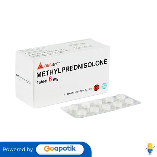 Jual METHYLPREDNISOLONE 8 MG OGB DEXA MEDICA BOX 100 TABLET | Shopee ...