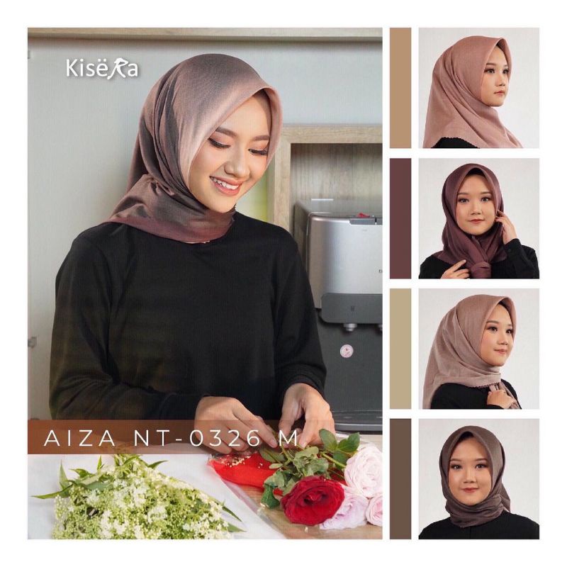 Jual Kerudung Hijab 4 Warna, Jilbab Praktis Cantik "Aiza NT-0326 M" | Shopee Indonesia