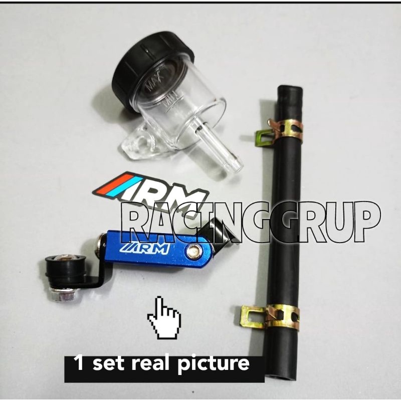 Jual PAKET GANTENG TABUNG MINYAK REM MINI BENING PLUS BRACKET TABUNG ...