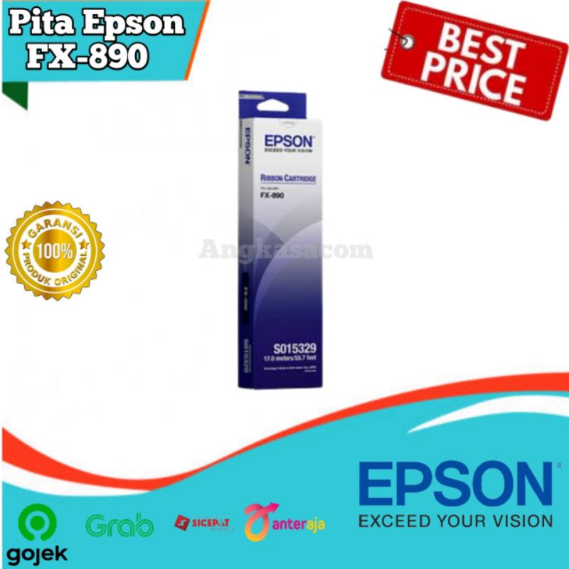 Jual Epson Ribbon Cartridge Pita Tinta FX-890 FX 890 Original | Shopee ...
