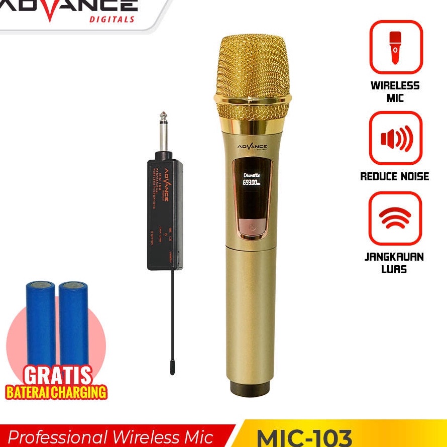 Jual Serba Murah Advance Professional Wireless Microphone Single ...