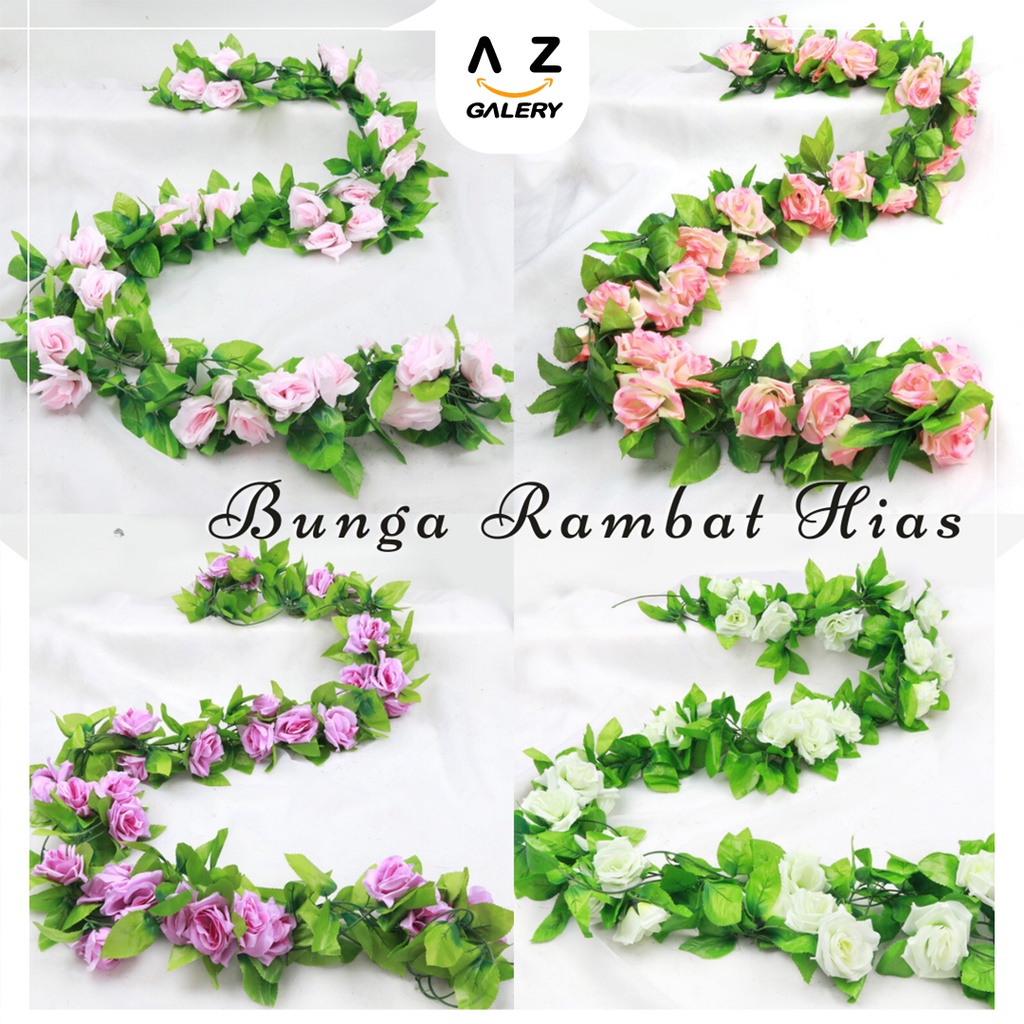 Jual Bunga Mawar Rambat Plastik Tanaman Hias Juntai Gantung Rumah ...