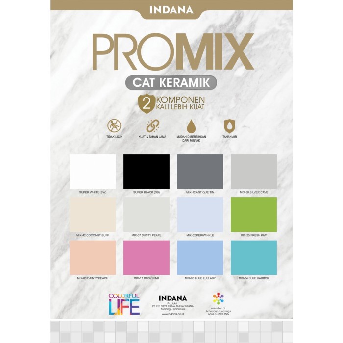 Jual Latins Cat Keramik Promix 1 Kg | Shopee Indonesia