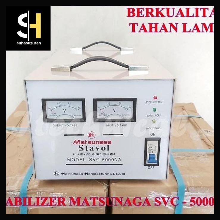 Jual Stavolt SVC 5000W Matsunaga / Stabilizer SVC 5000VA MTS / 5000 Watt suhasuzuran | Shopee ...