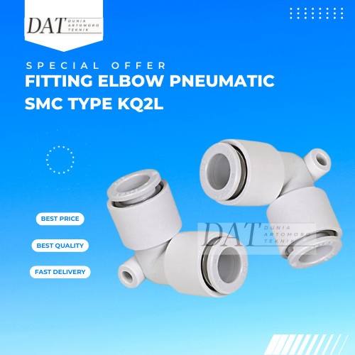 Jual KQ2L 04-M5 Fitting Elbow Male Slip Lock Selang 4mm Drat M5 SMC ...