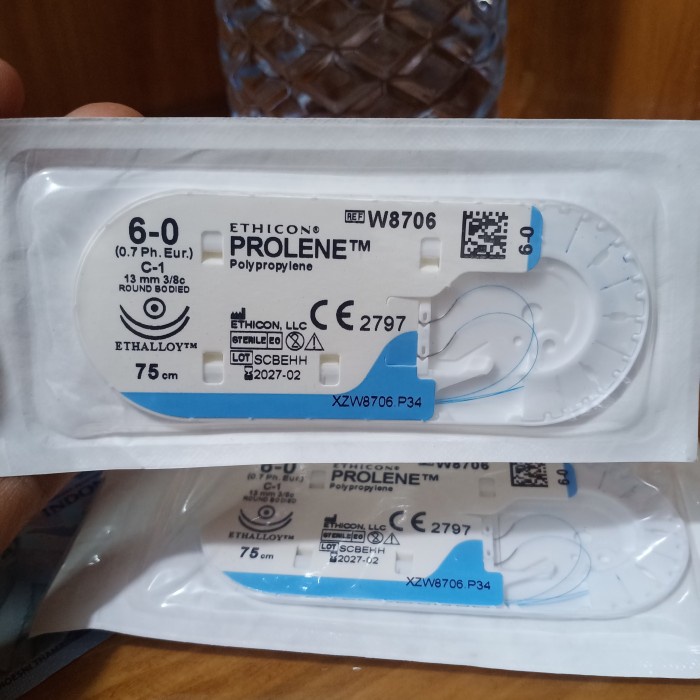Jual Prolene 6.0 Dua Jarum Benang Operasi | Shopee Indonesia