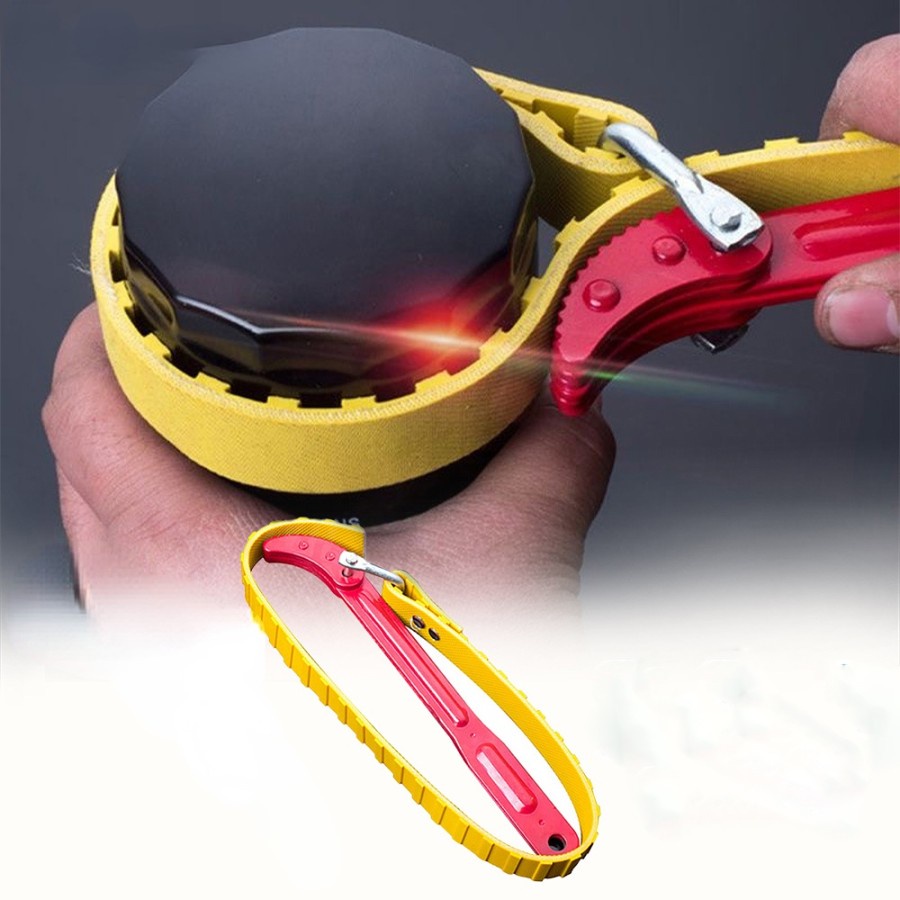 Jual Kunci Filter Oli model Sabuk Kulit Belt 8 inci ATS Wrench Oil ...