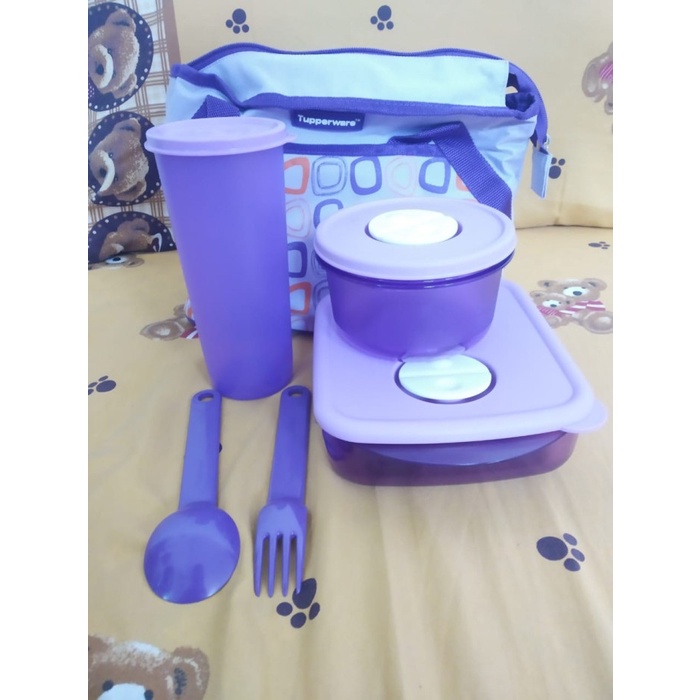 Jual Gratisshope - Cosmo Lady Tupperware Tempat Makan Set Dengan Tas ...