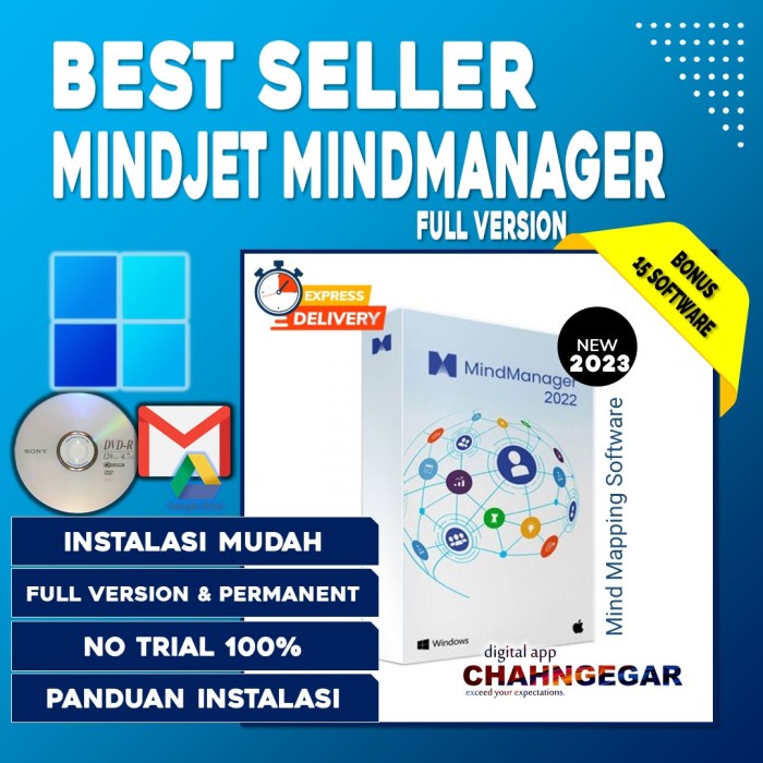Jual Mindjet MindManager 2023 Mind Mapping Softwar3 Visualization Tools ...