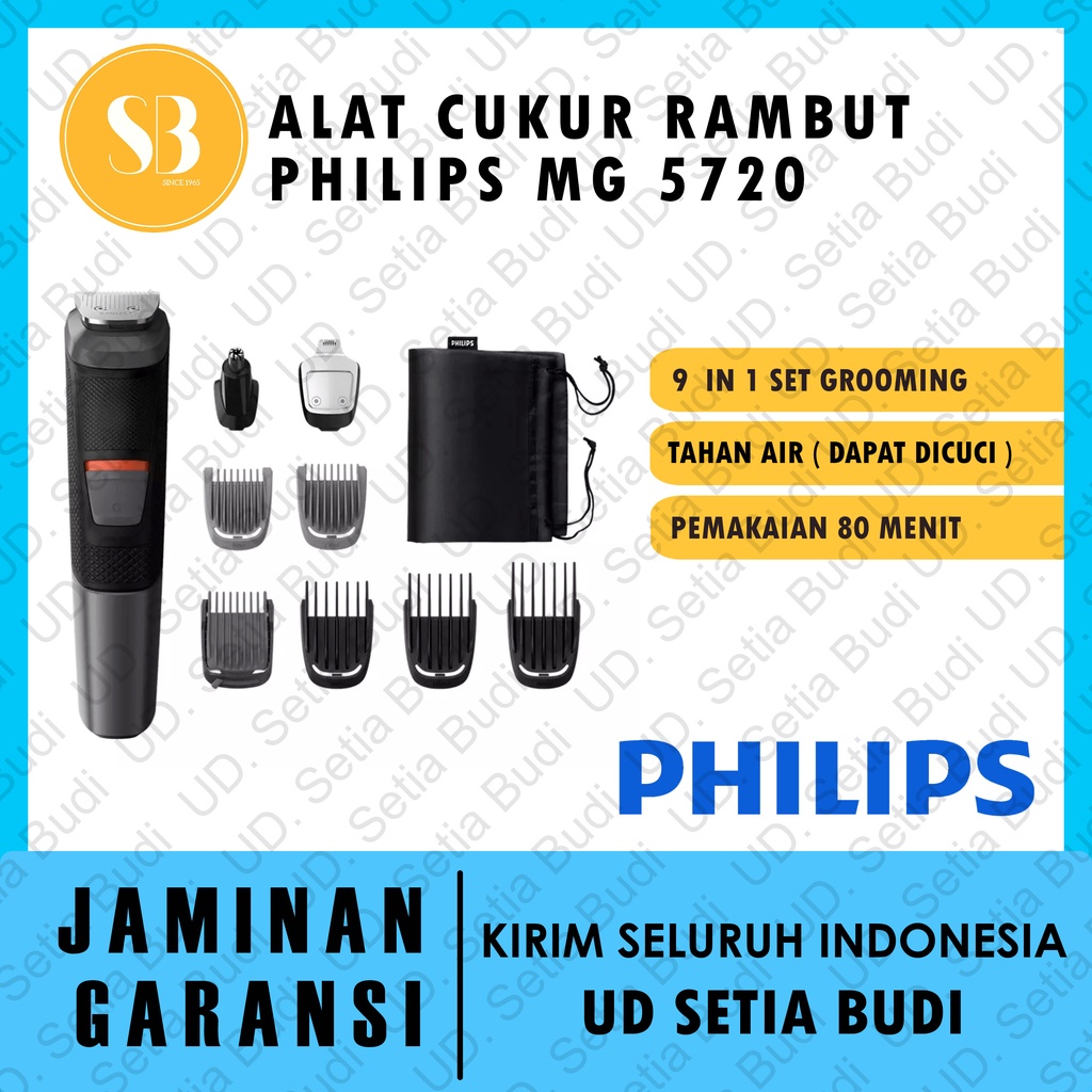 Jual Alat Cukur Philips Multipurpose 9 in 1 Grooming Set MG5720 ...