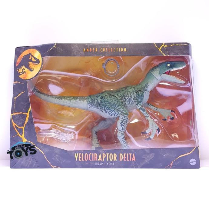 Jual Jurassic World Amber Collection Velociraptor Delta Collectible ...