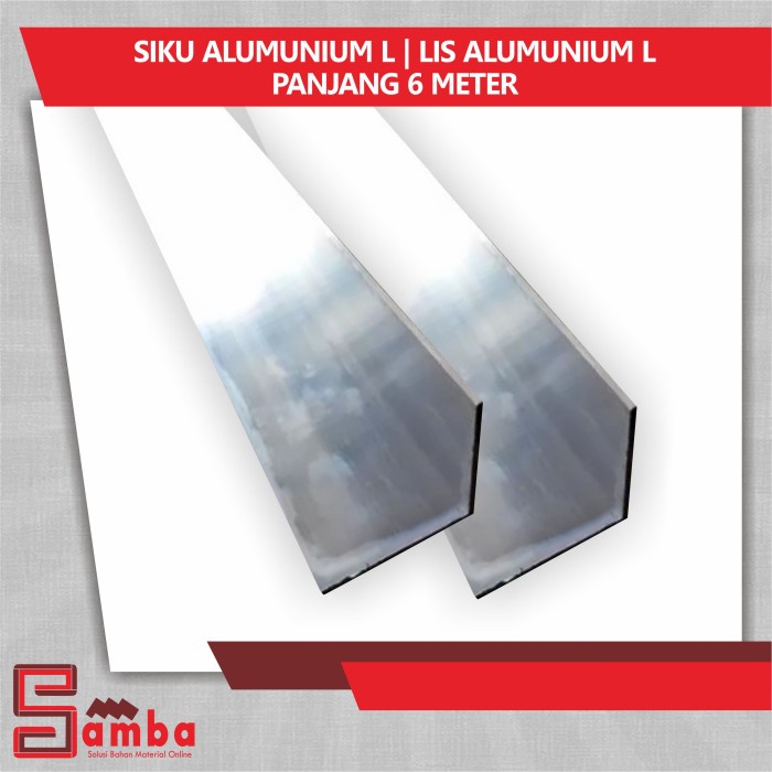 Jual SIKU ALUMUNIUM L LIS ALUMUNIUM L PANJANG 6 METER | Shopee Indonesia