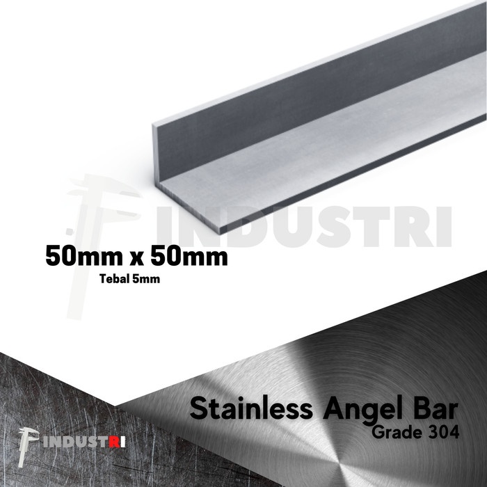 Jual siku stainless 304 5mm x 50mm x 50mm sus 304 angel bar | Shopee ...