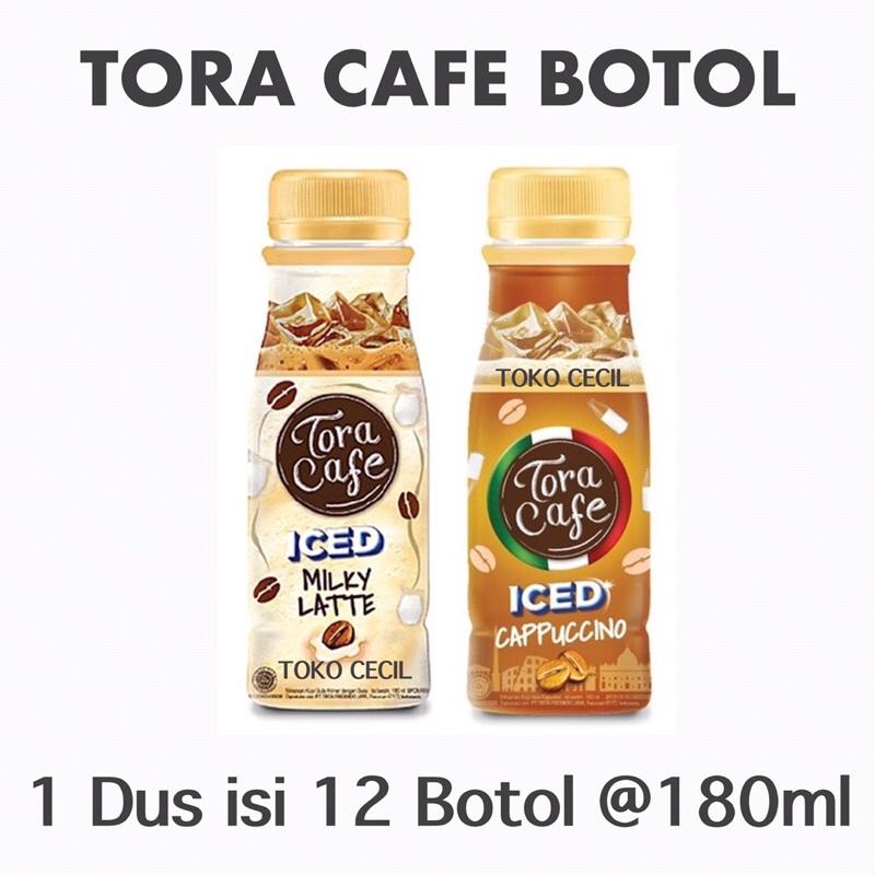 Jual Tora Cafe Botol 1 Dus isi 12 Botol @180ml ToraCafe Iced Coffee ...