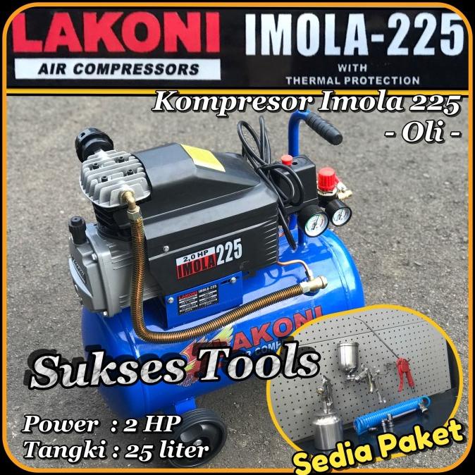 Jual KOMPRESOR ANGIN LISTRIK LAKONI IMOLA 225 IMOLA225 KOMPRESSOR 2 HP ...
