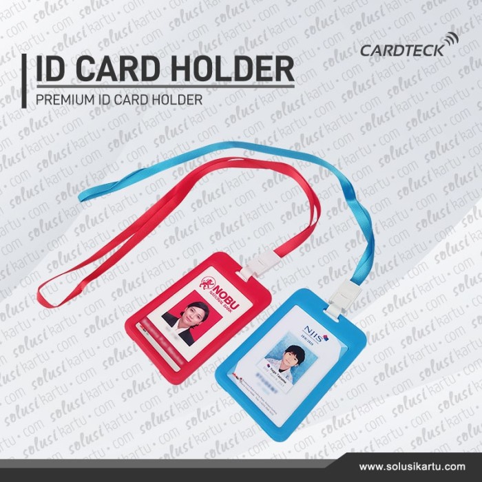 Jual Id Card Holder Warna Solid Tempat Kartu Idcard Rfid Card Kartu ...