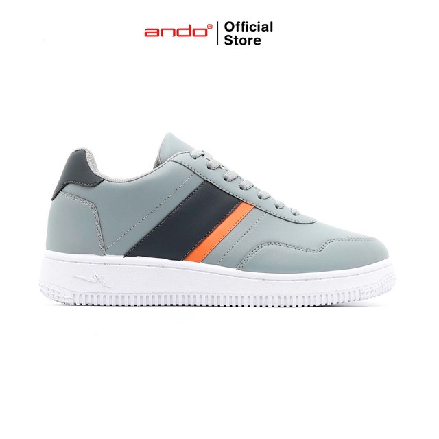 Jual Ando Official Sepatu Sneakers Tyrion Pria Dewasa - Abu-Abu Muda ...