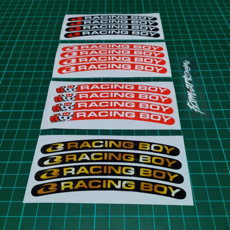 Jual Sticker Velg Rim RCB RACING BOY, Bahan Premium Super Glossy ...