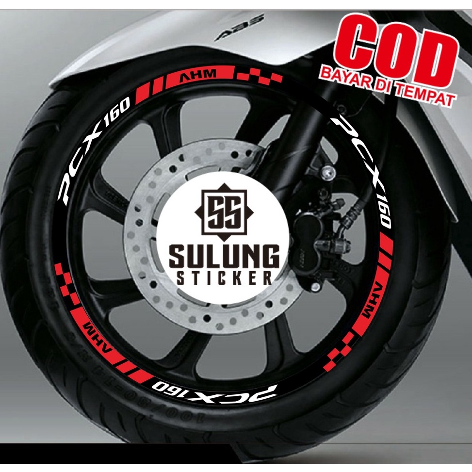 Jual Gratis Stiker Pelek Motor Honda PCX 160 Aksesoris Variasi List ...