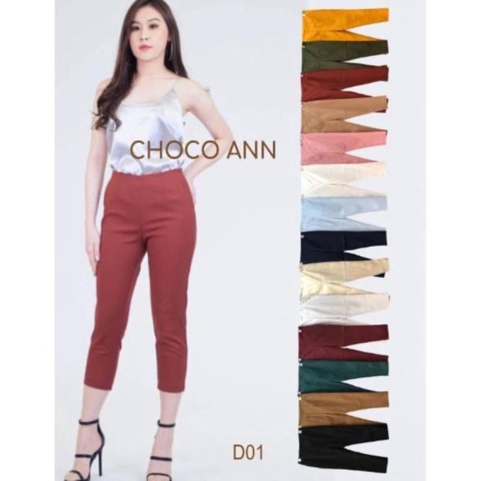 Jual CHOCO ANN PANTS ( Zipper Samping ) | Shopee Indonesia